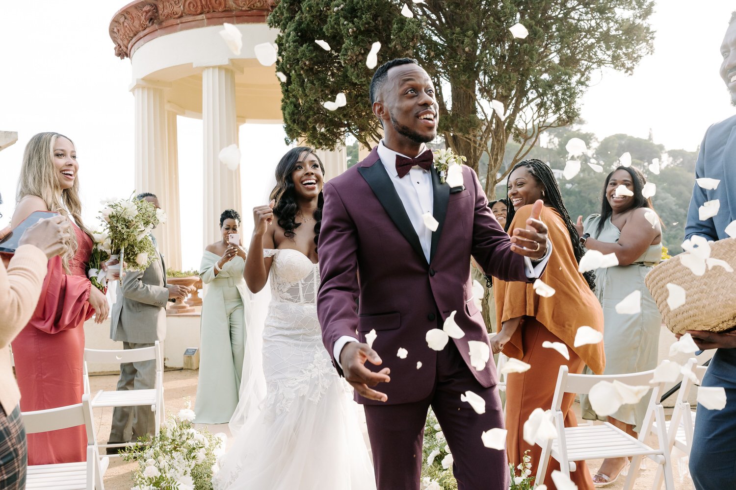 Barcelona Destination Wedding at Marimurtra Botanical Garden