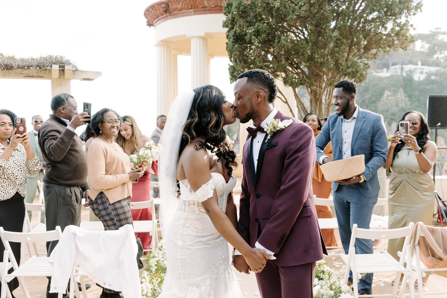 Barcelona Destination Wedding at Marimurtra Botanical Garden