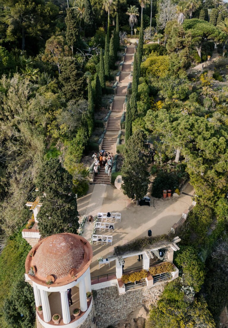Barcelona Destination Wedding at Marimurtra Botanical Garden