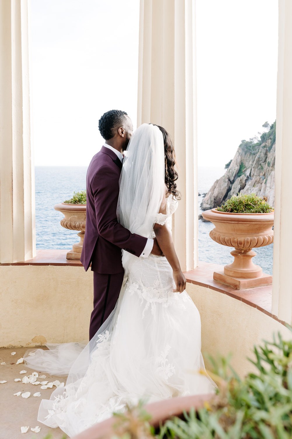 Barcelona Destination Wedding at Marimurtra Botanical Garden